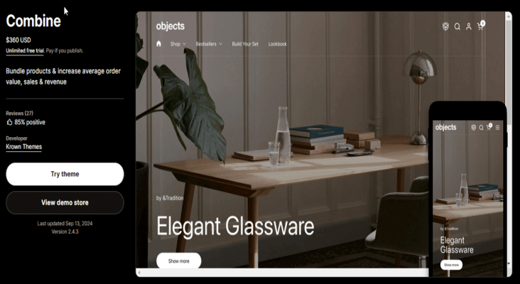 Combine Shopify Theme: Pros & Cons and Alternative 2025